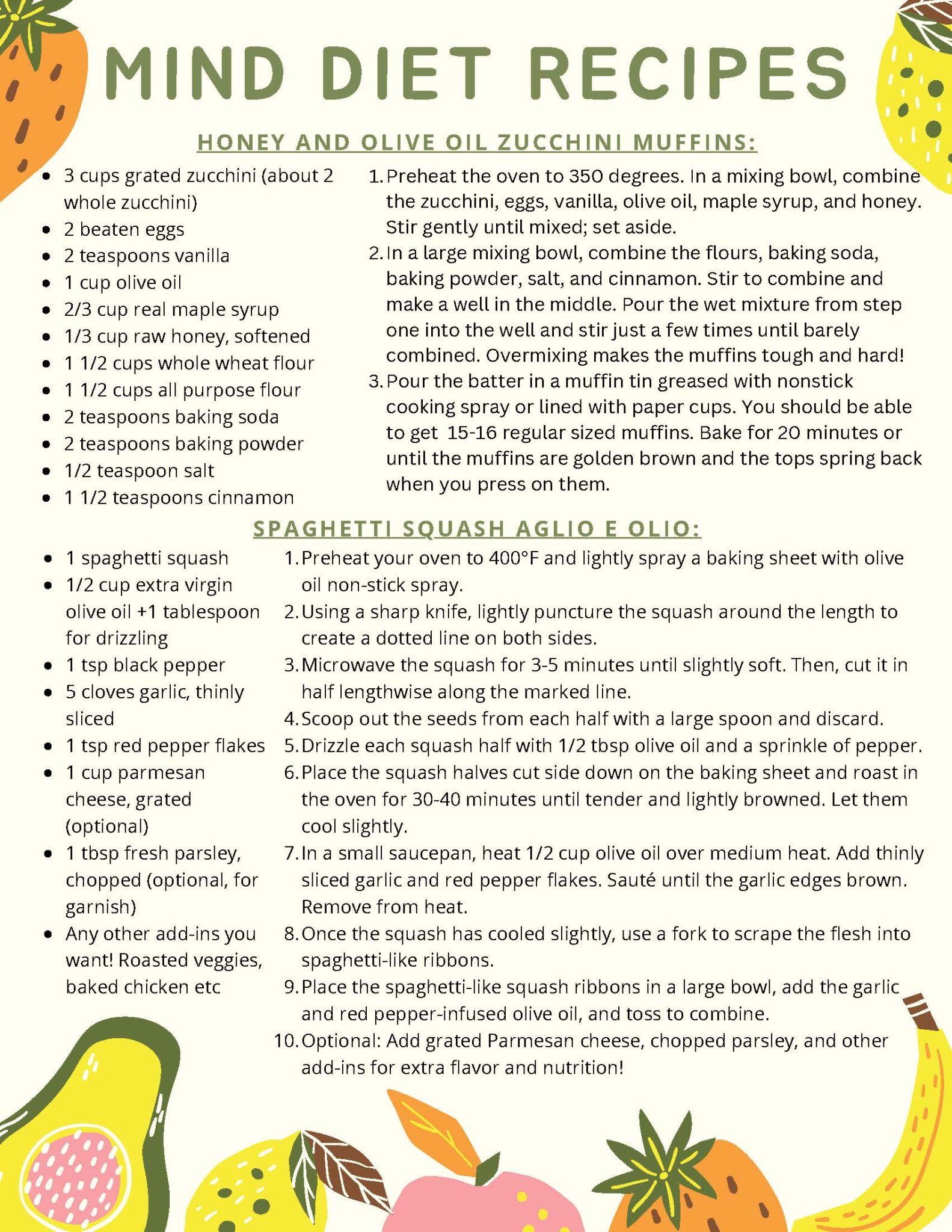 Nutrition Education - West Chester Area Senior Center